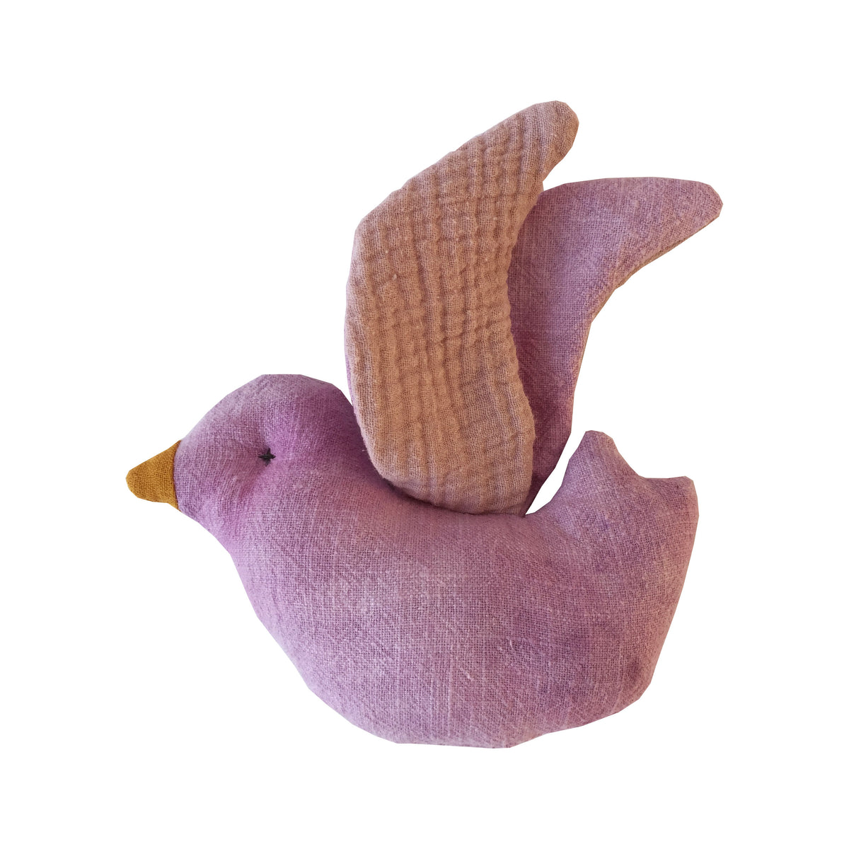 Linen bird rattle - Purple Blueberry – i i n e